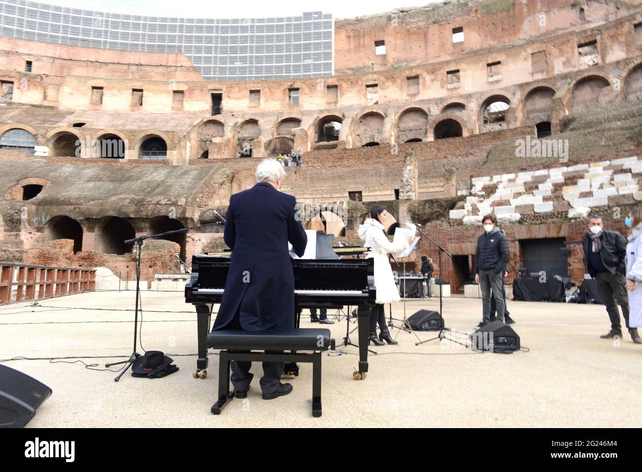 Rome, Reopening of the Colosseum archaeological park, concert with the ...