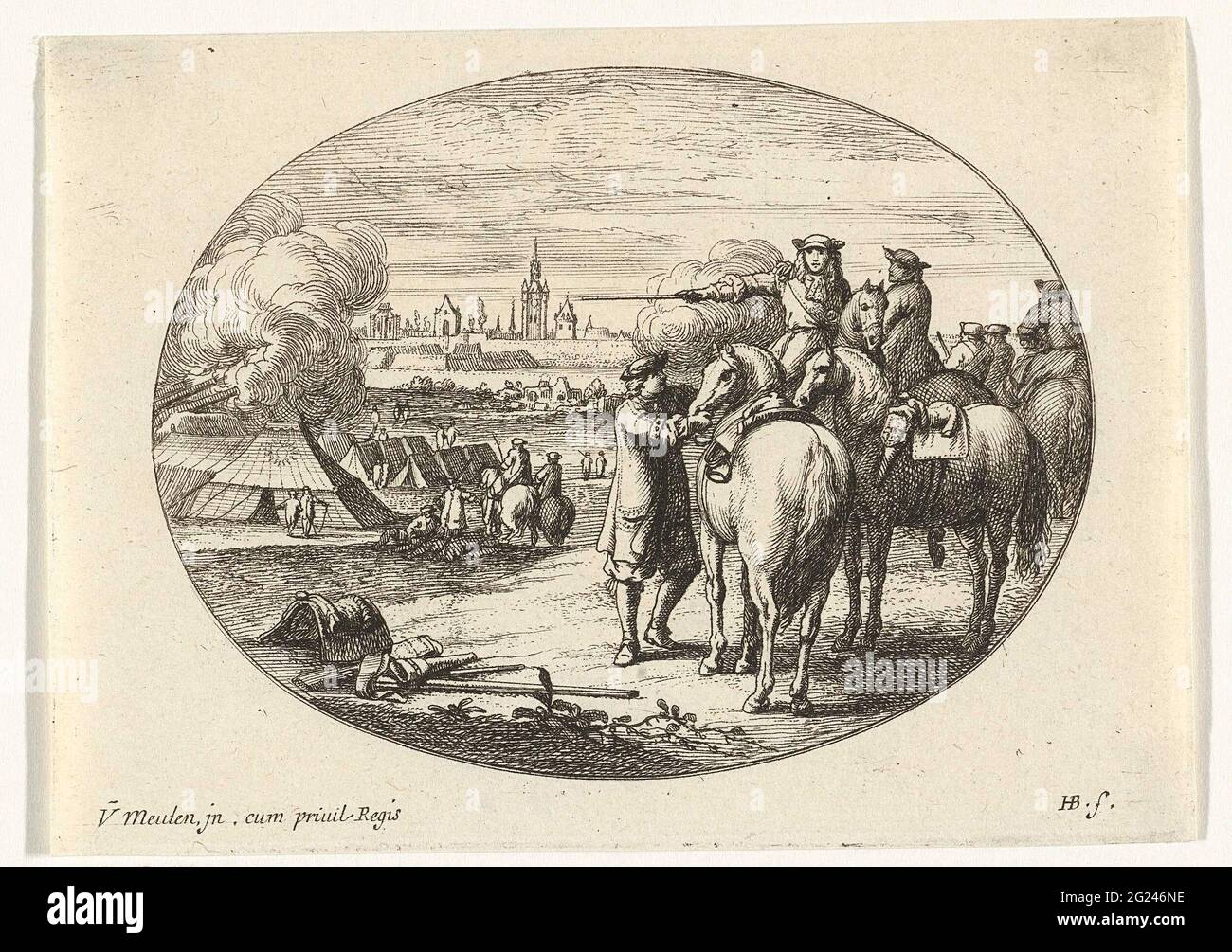 Siege of a city; Military performances from the life of Louis XIV, king ...