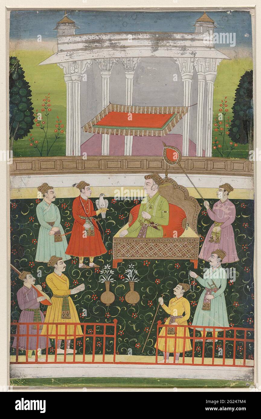 Mughal emperor jahangir sitting under hi-res stock photography and ...