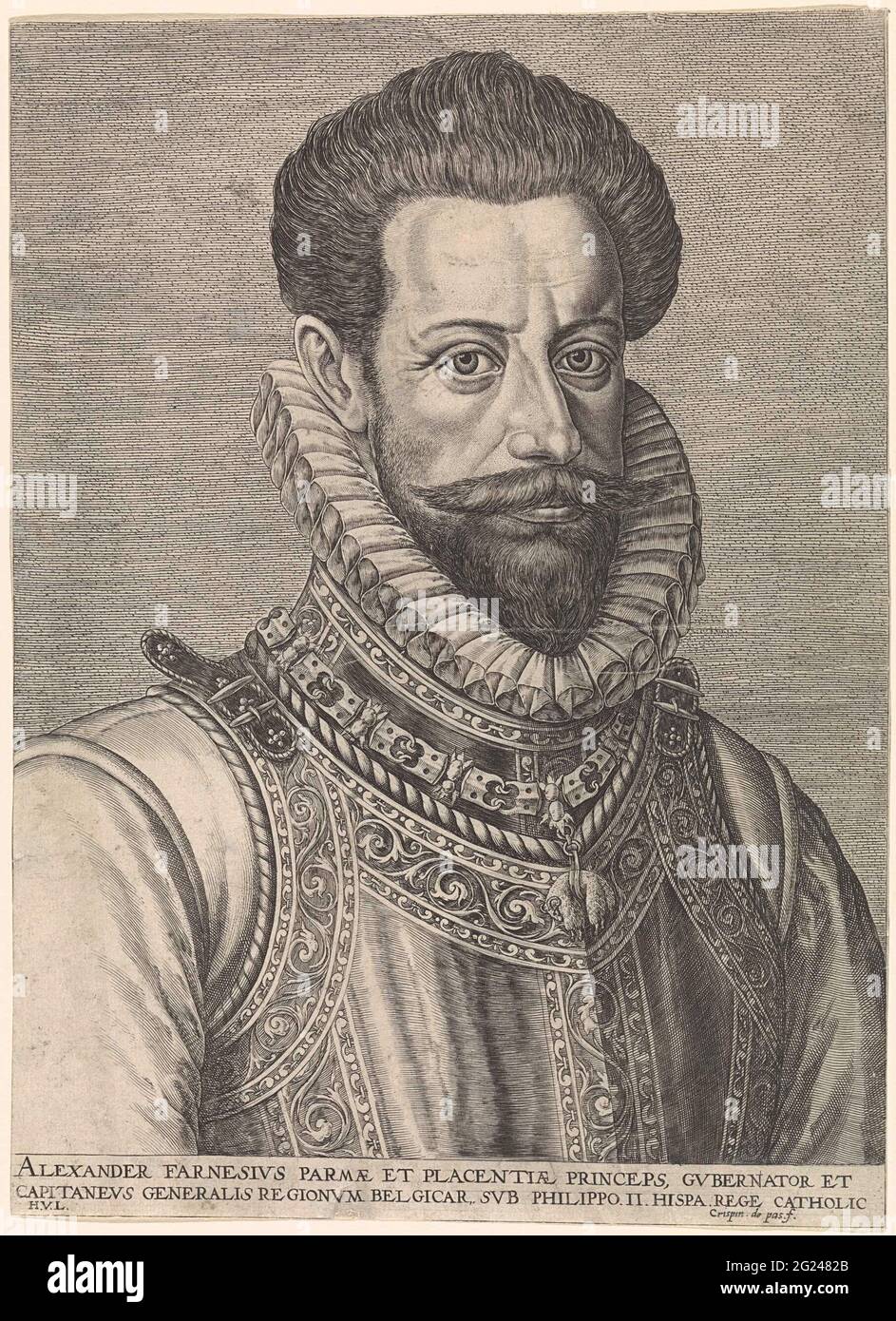 Portrait of Alessandro farnese, duke of Parma Stock Photo - Alamy