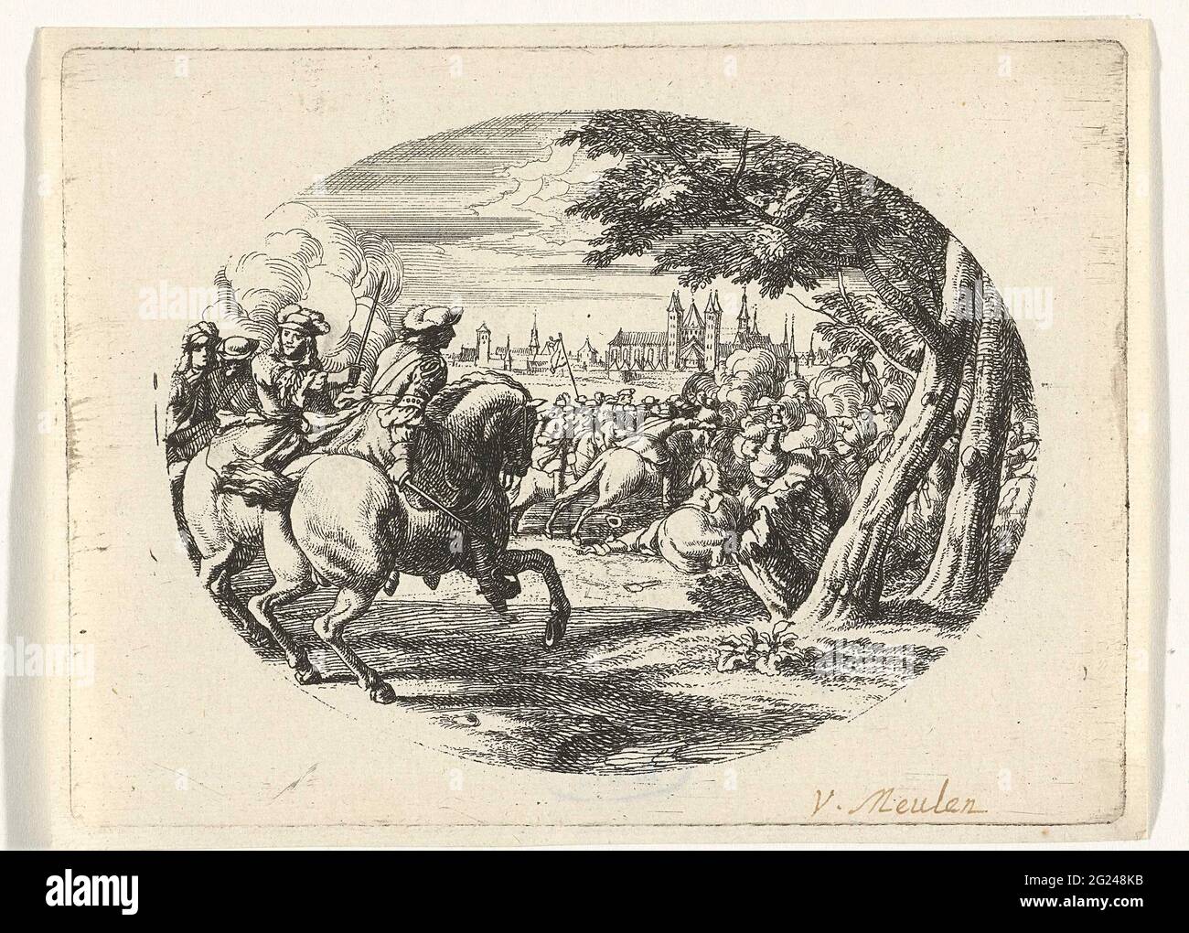 Siege of a city; Military performances from the life of Louis XIV, king ...