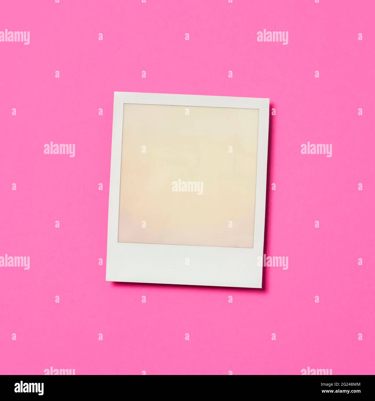Stack of blank instant picture Stock Photo - Alamy