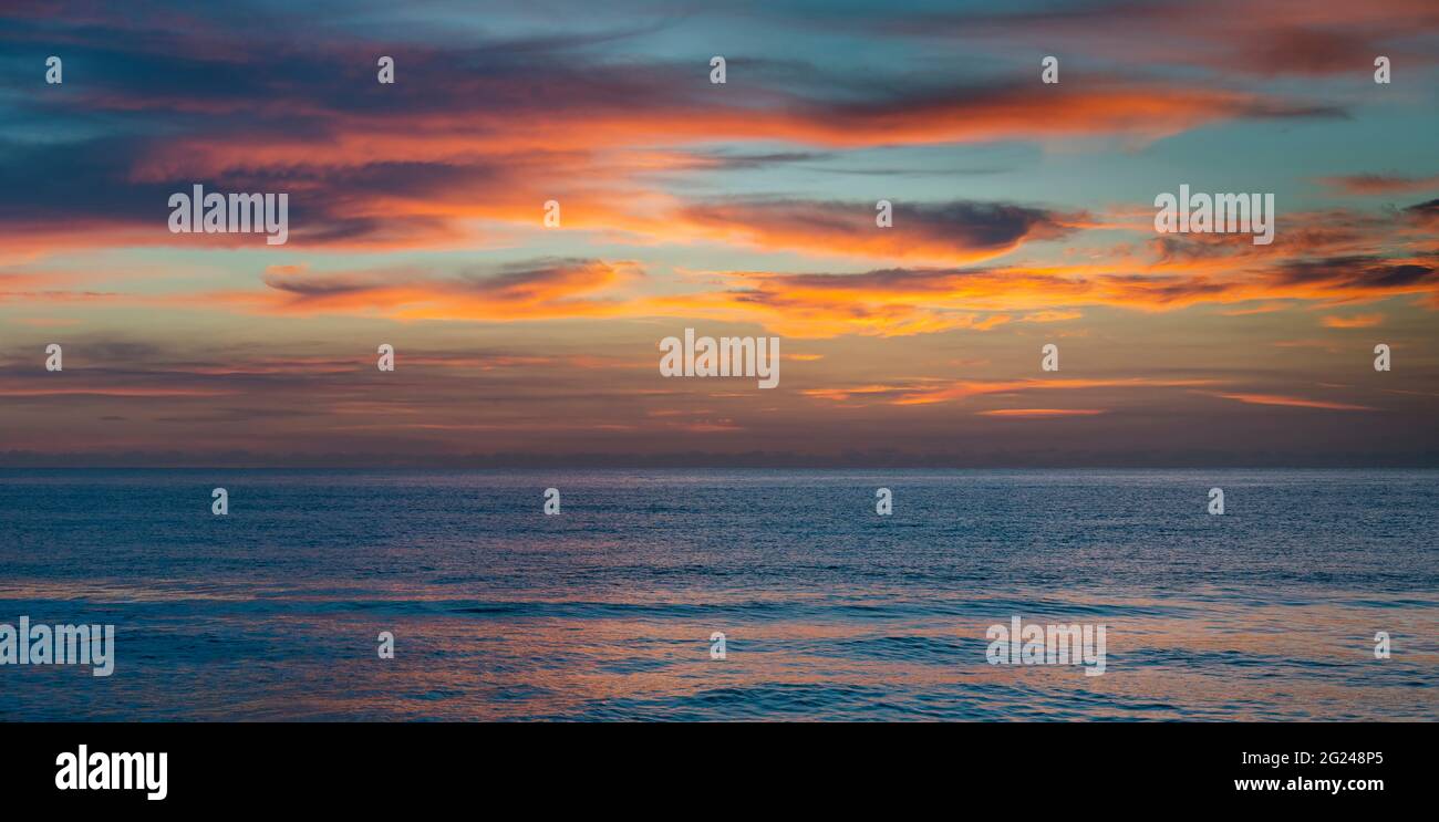 USA, Florida, Boca Raton, Sunset sky above sea Stock Photo - Alamy