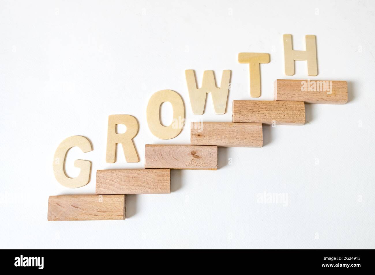 Business concept for growth success process. Stairs up as a symbol of ...