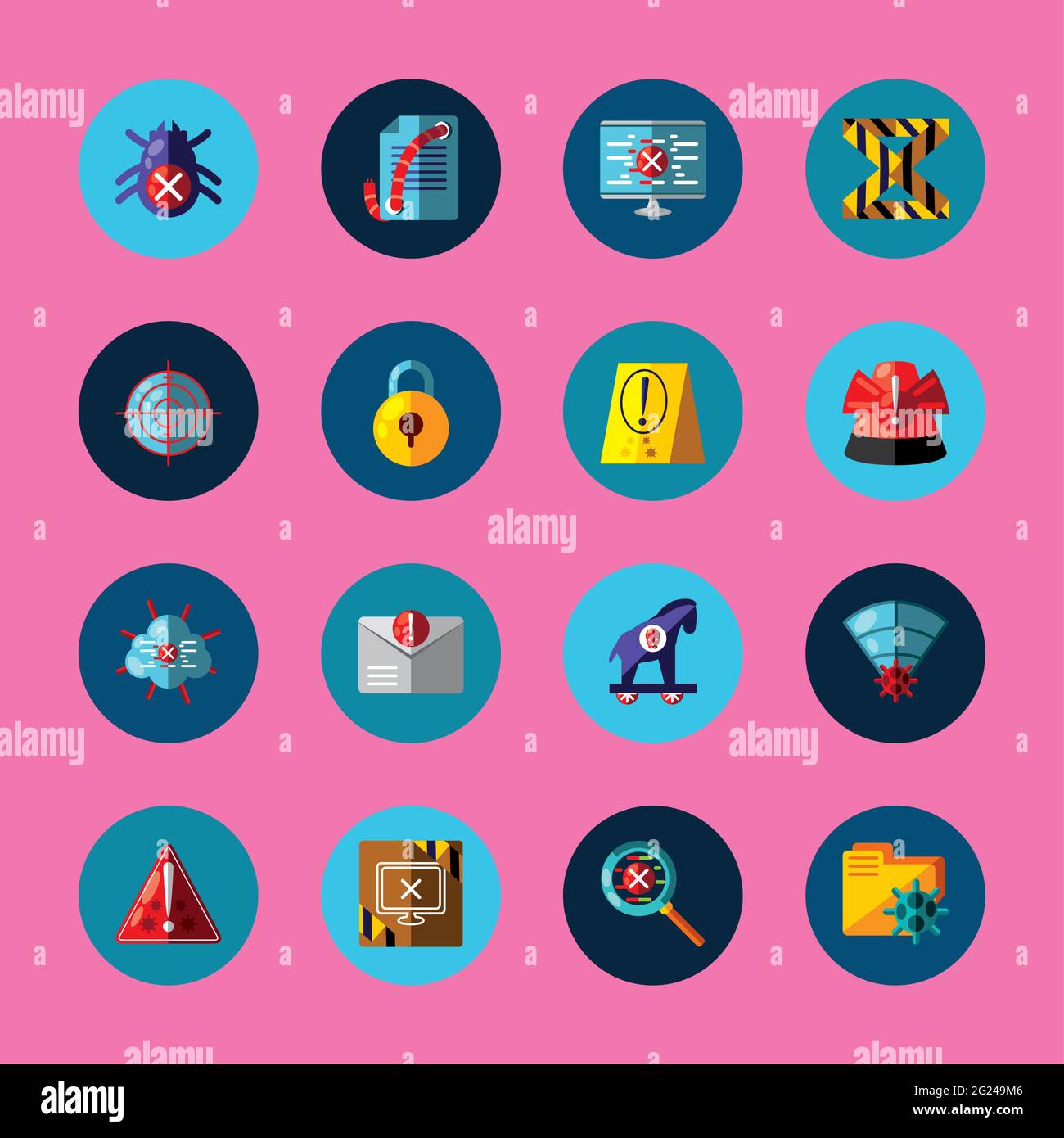 cyber crime icon set Stock Vector Image & Art - Alamy