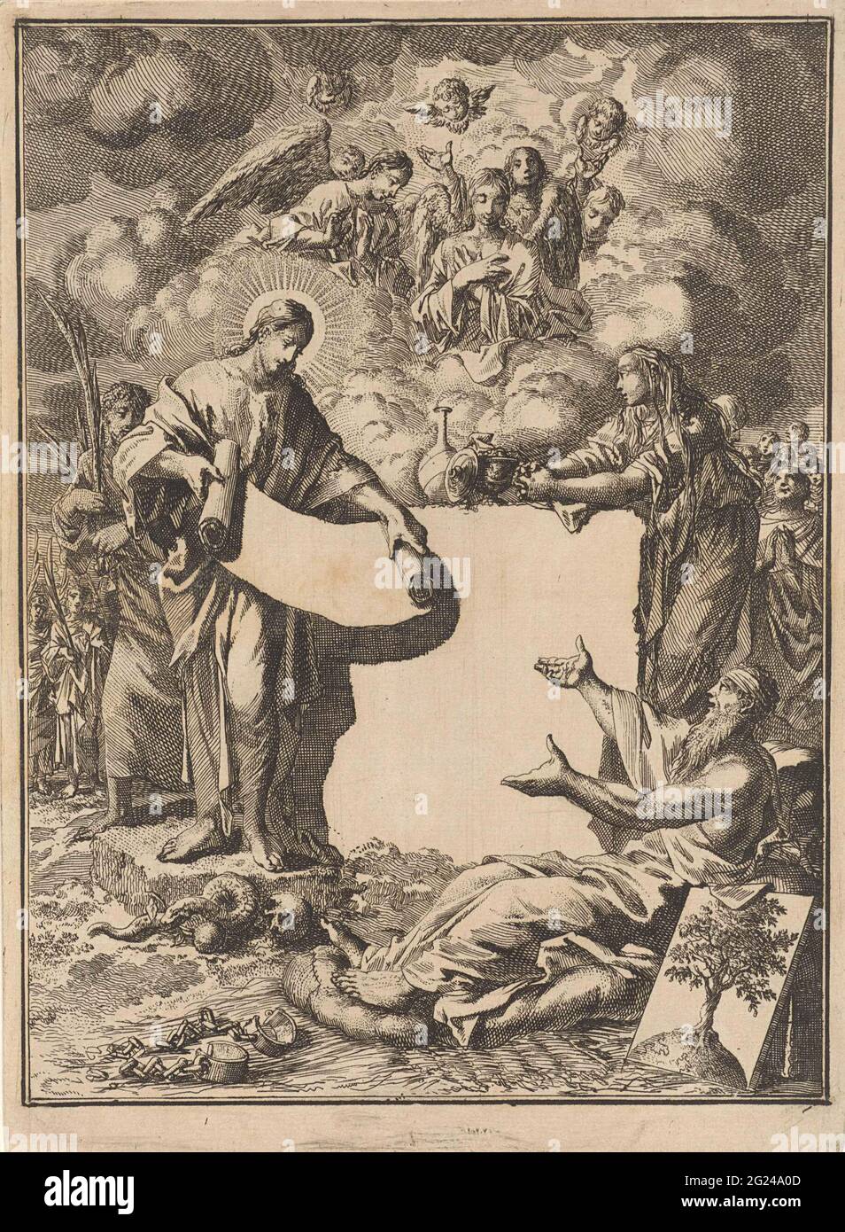 Christ opens a book role for the personification of repentance and ...