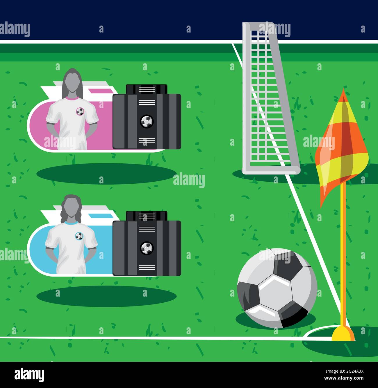 soccer players ball Stock Vector Image & Art - Alamy