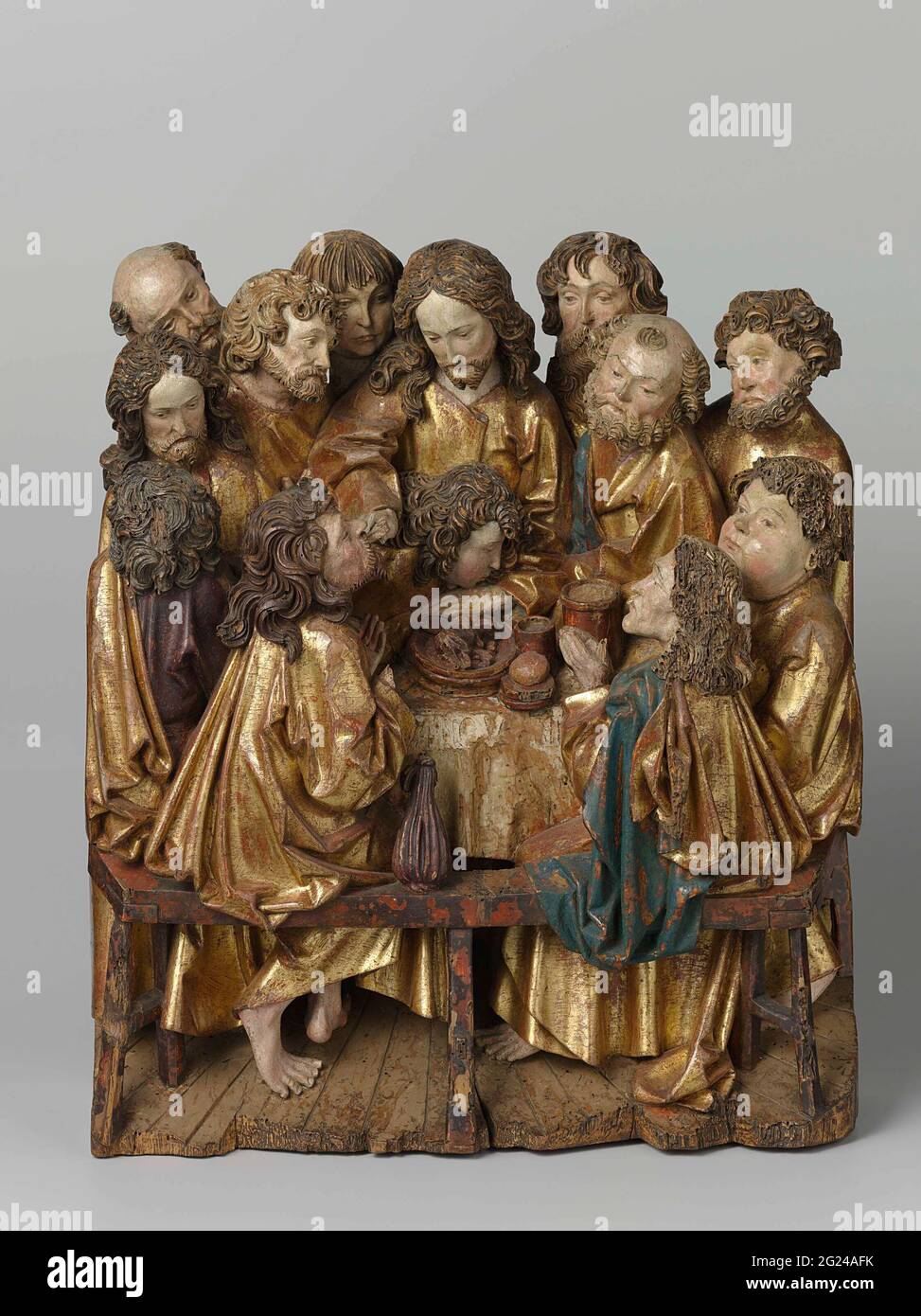 The Last Supper. These three groups depict scenes from the life of ...