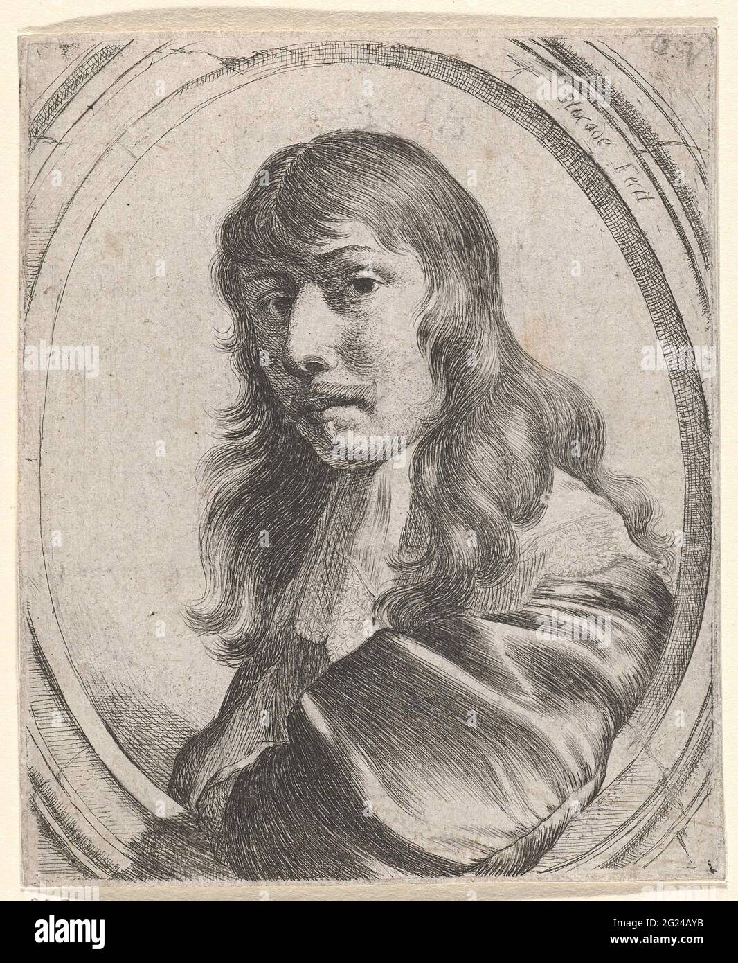 Self-portrait of Nicolaes of Helt Stockdade. Bust to the left of ...