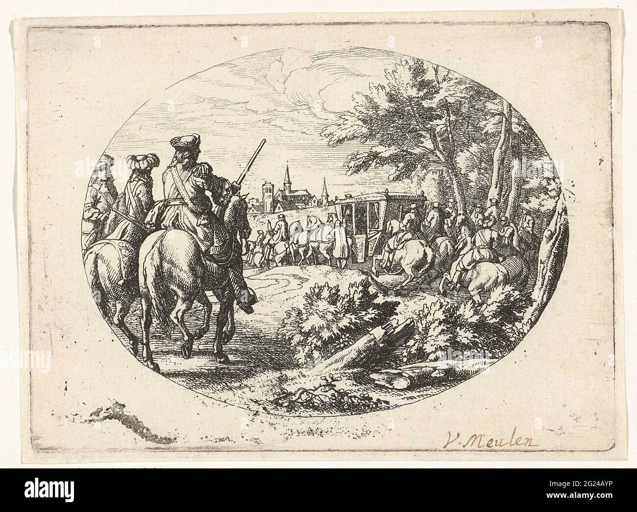 Siege of a city; Military performances from the life of Louis XIV, king ...