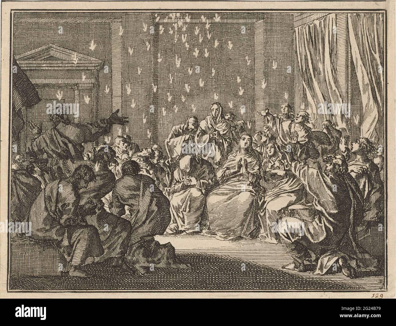 Outpouring of the Holy Spirit Stock Photo - Alamy