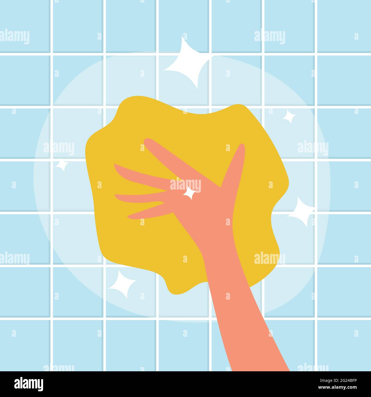 cleaning napkin in the hand Stock Vector Image & Art - Alamy