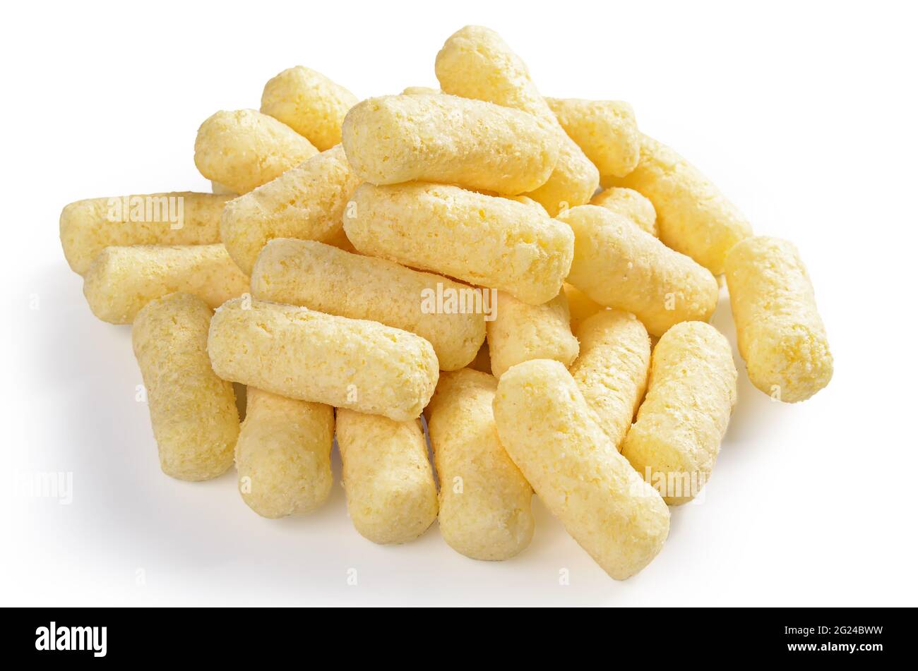 corn sticks on white background with soft shadow Stock Photo - Alamy