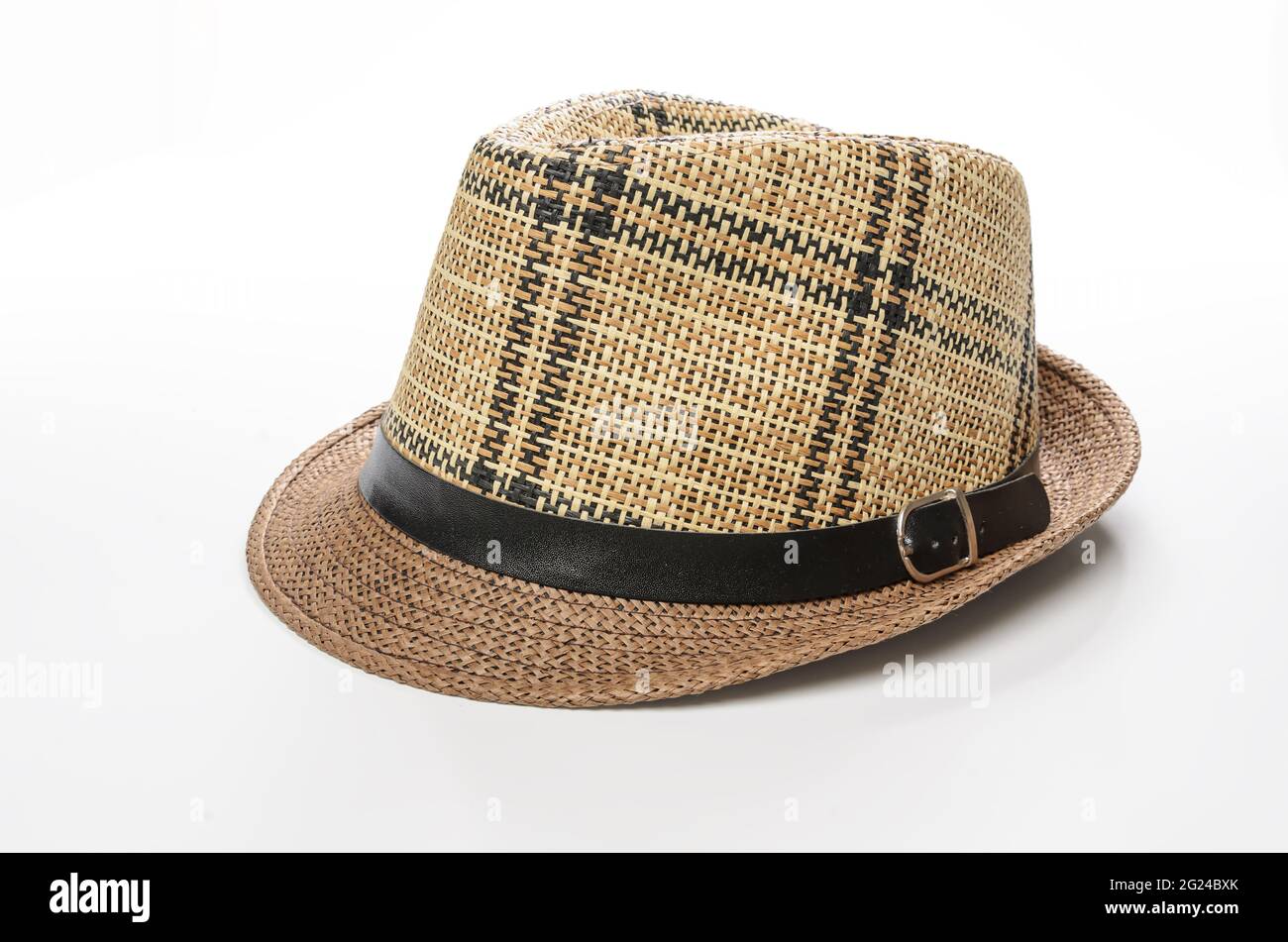 men's hat on a white background with soft shadow Stock Photo - Alamy