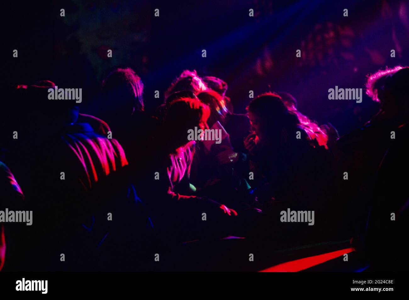 People in the chillout space at the Rocket Club, Holloway Road. The ...