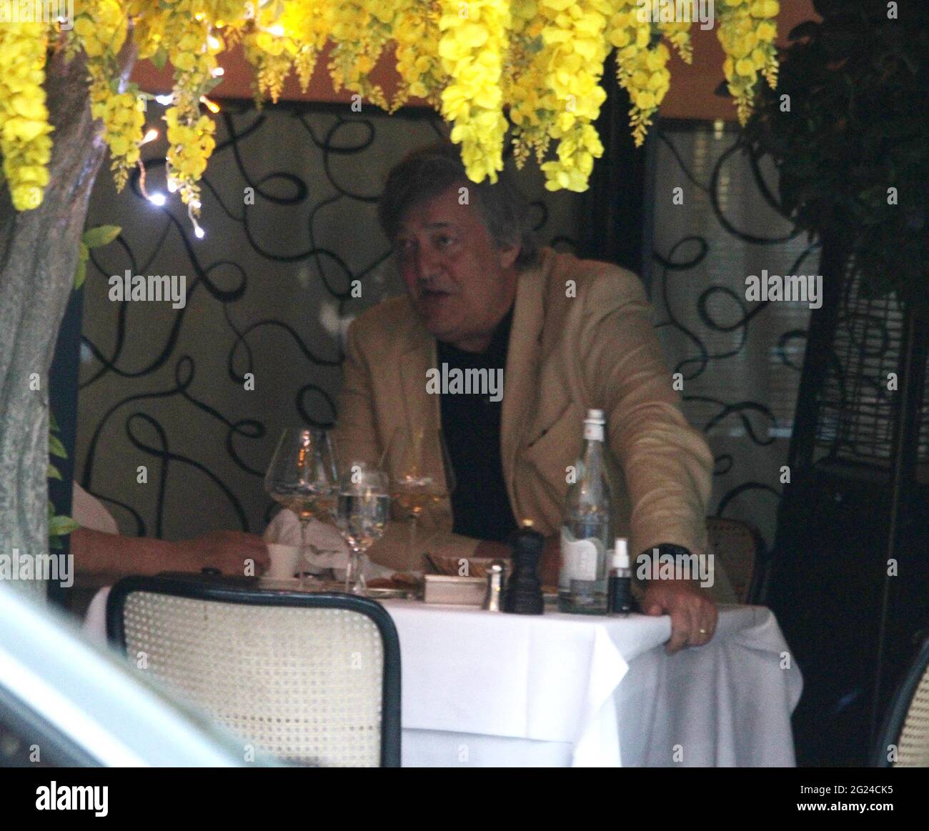 Steven fry went to Scott’s and had dinner with a friend outside. He was ...