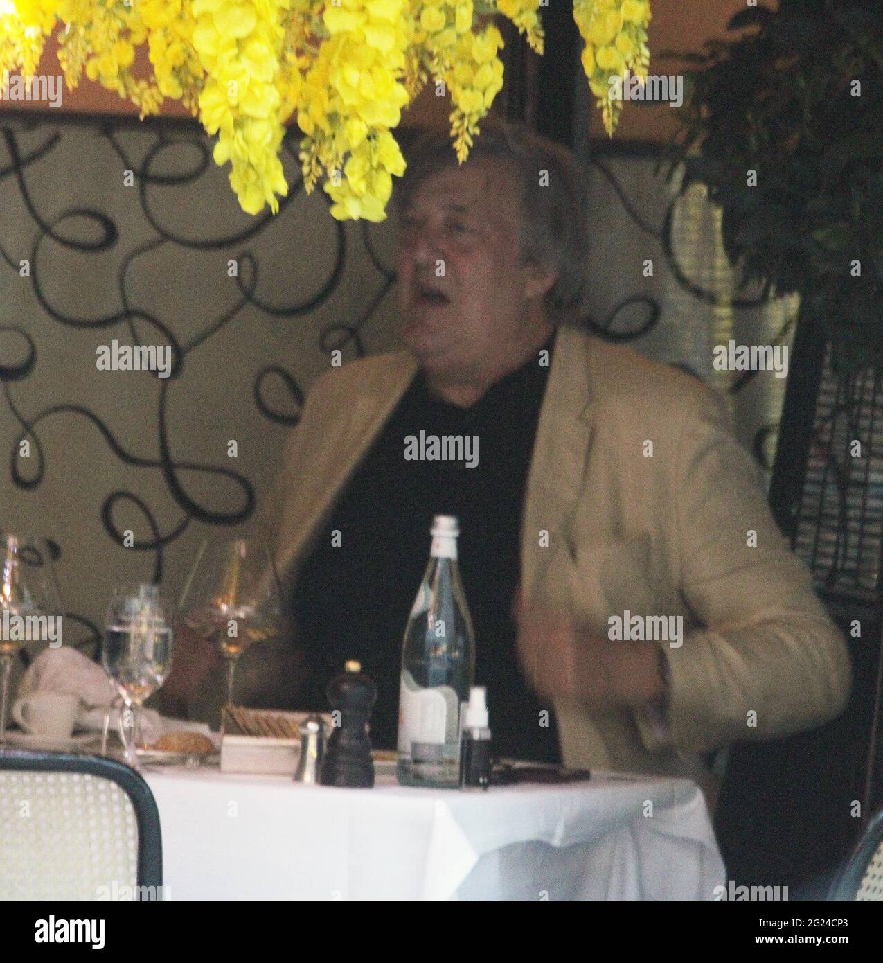 Steven fry went to Scott’s and had dinner with a friend outside. He was ...
