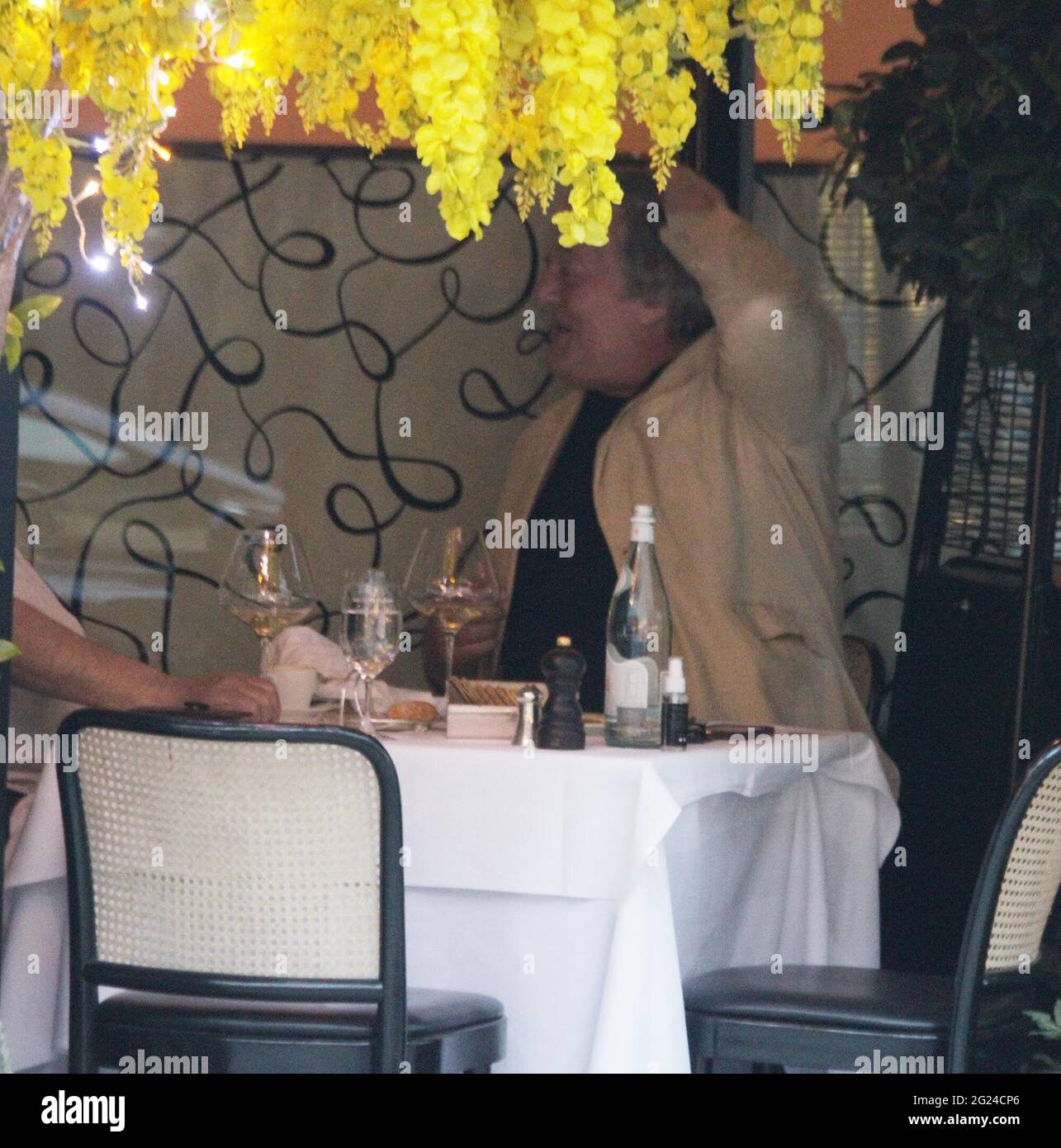 Steven fry went to Scott’s and had dinner with a friend outside. He was ...