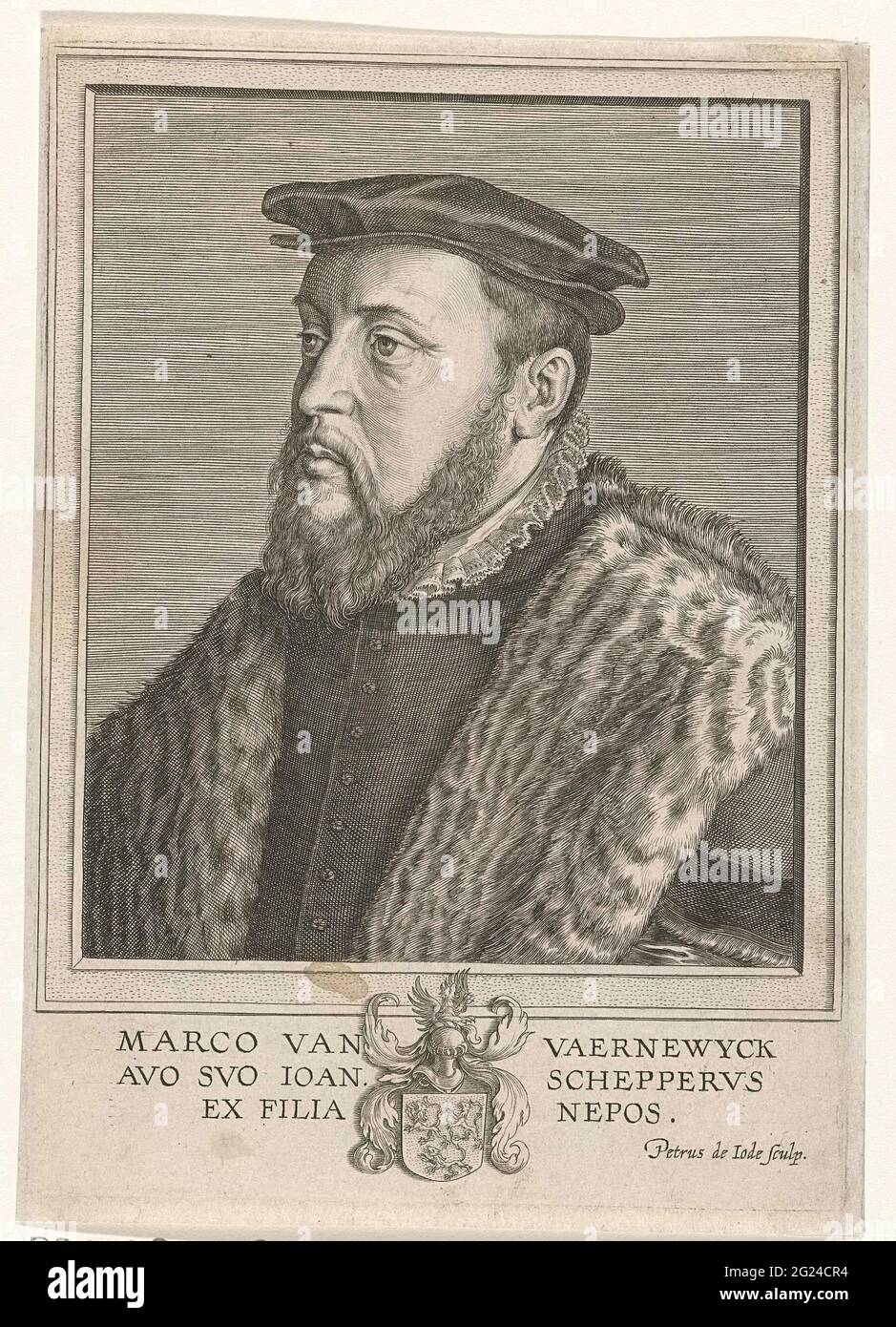 Portrait of Marcus van Vaernewijck. Bust portrait of Marcus van ...
