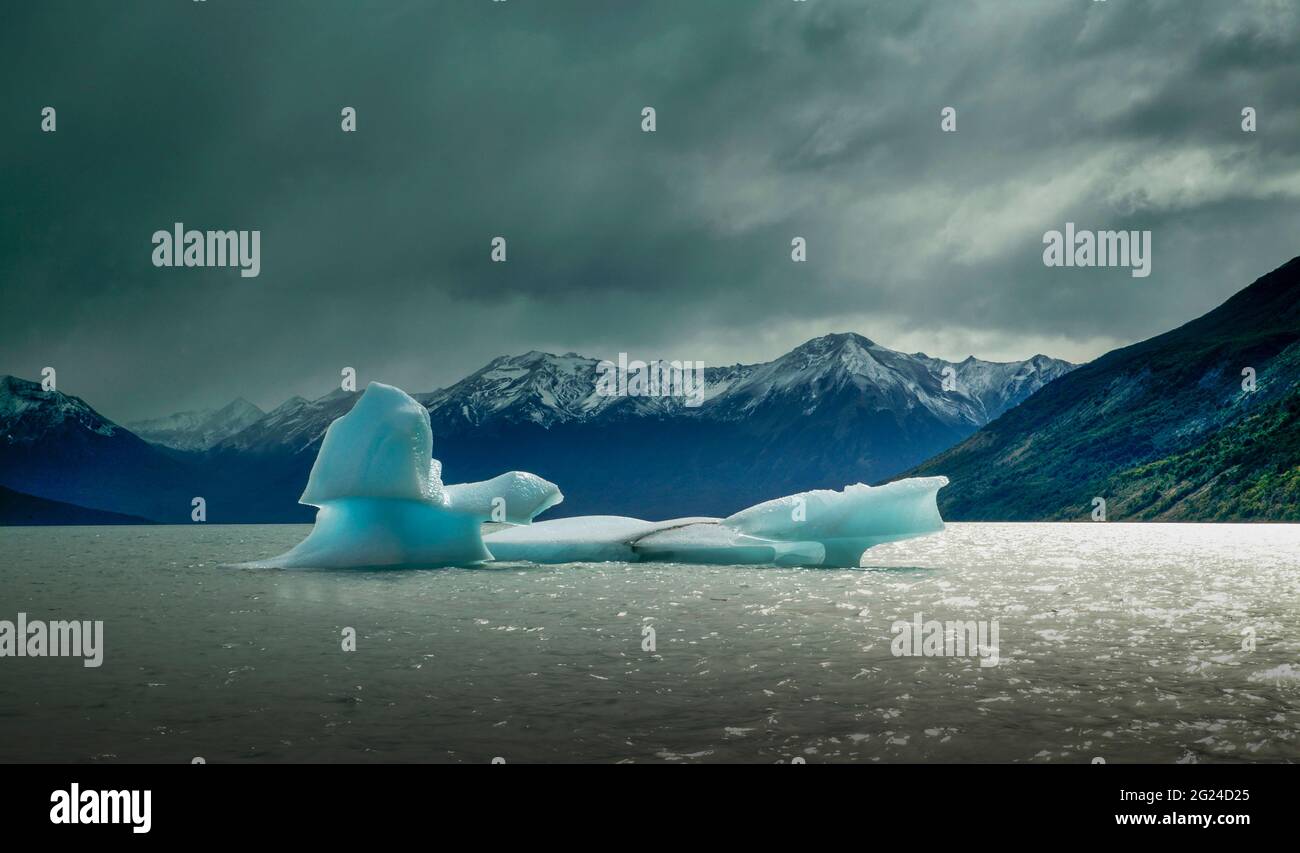 Patagonia, Glacier Perito Moreno, Lake Argentino, Andes Mountains ...