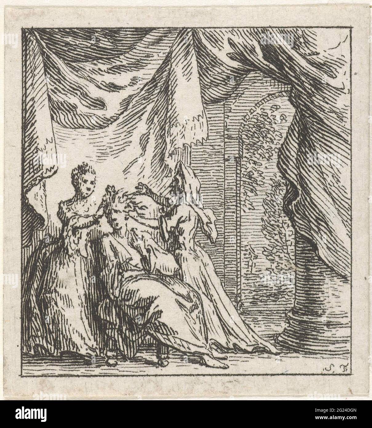 Fable man and his two women; Illustrations for fabber stories from ...