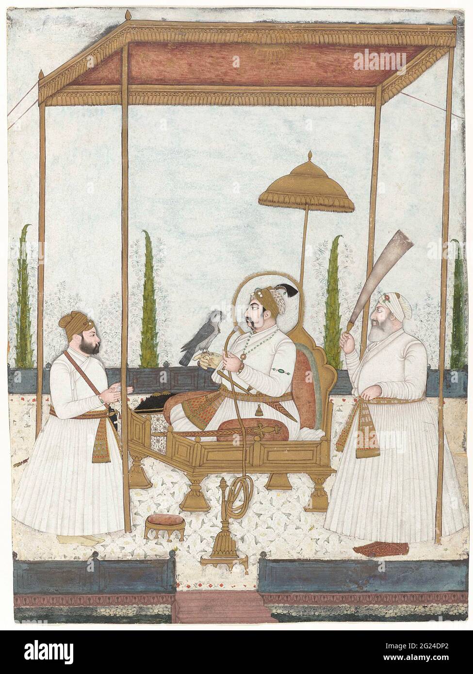 Mohammed Shah receives Qamar-UD-Din Khan Stock Photo - Alamy