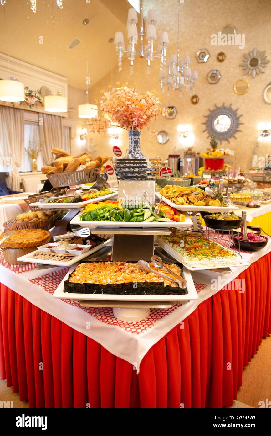 Beautiful serving buffet table hi-res stock photography and images - Alamy