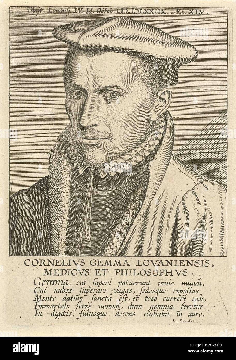 Portrait of Cornelius Gemma; Cornelivs Gemma Lovaniensis; Portraits of ...