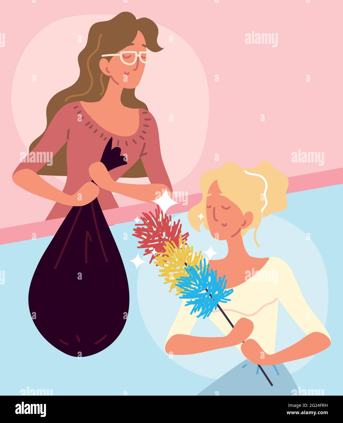 women cleaning concept Stock Vector Image & Art - Alamy