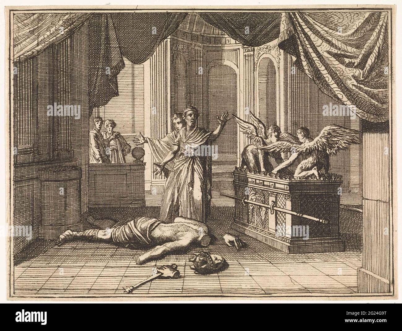 Ark des covenant in the Temple of Dagon Stock Photo - Alamy