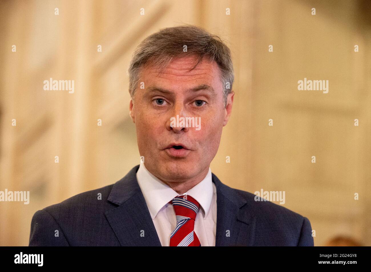 DUP MLA for north Antrim Paul Frew at Stormont who has taken on the ...