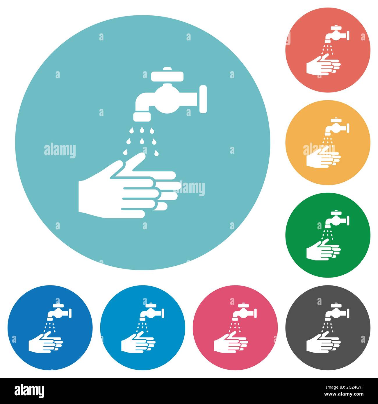 Hand washing handwashing Cut Out Stock Images & Pictures - Alamy
