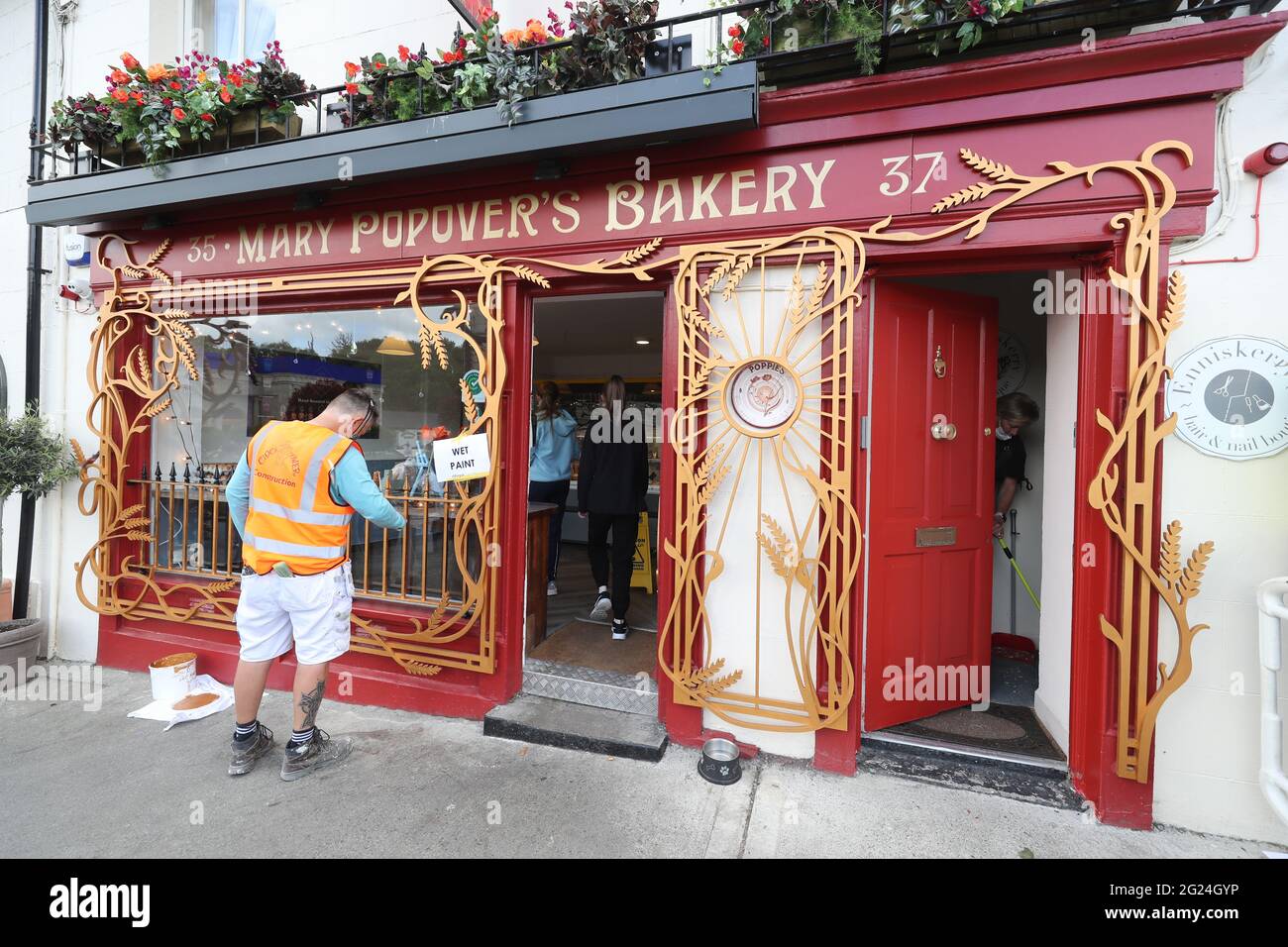 A shop in Enniskerry village in County Wicklow, Ireland, is transformed ...