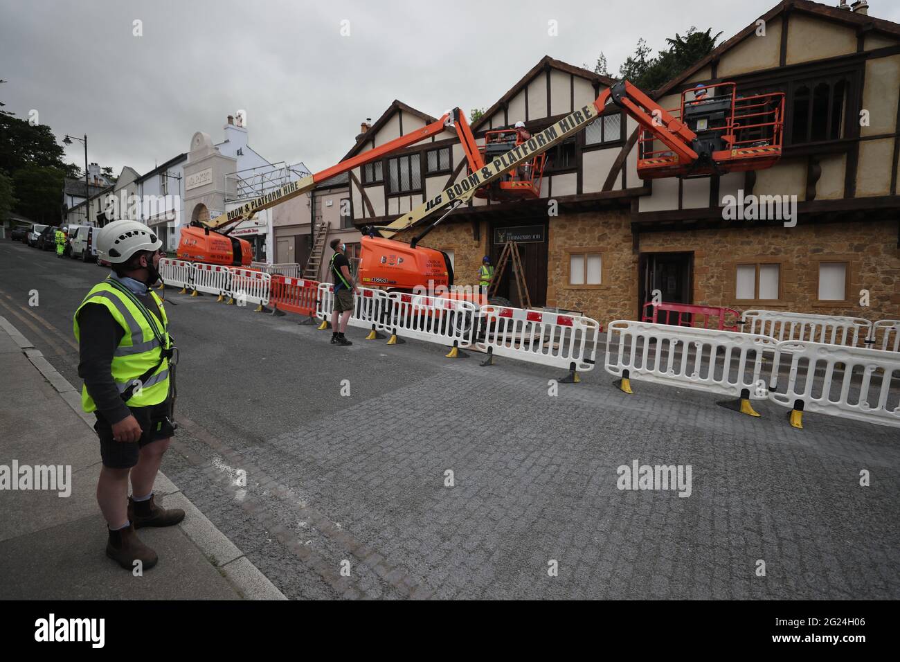 Enniskerry village in County Wicklow, Ireland, is transformed into part ...