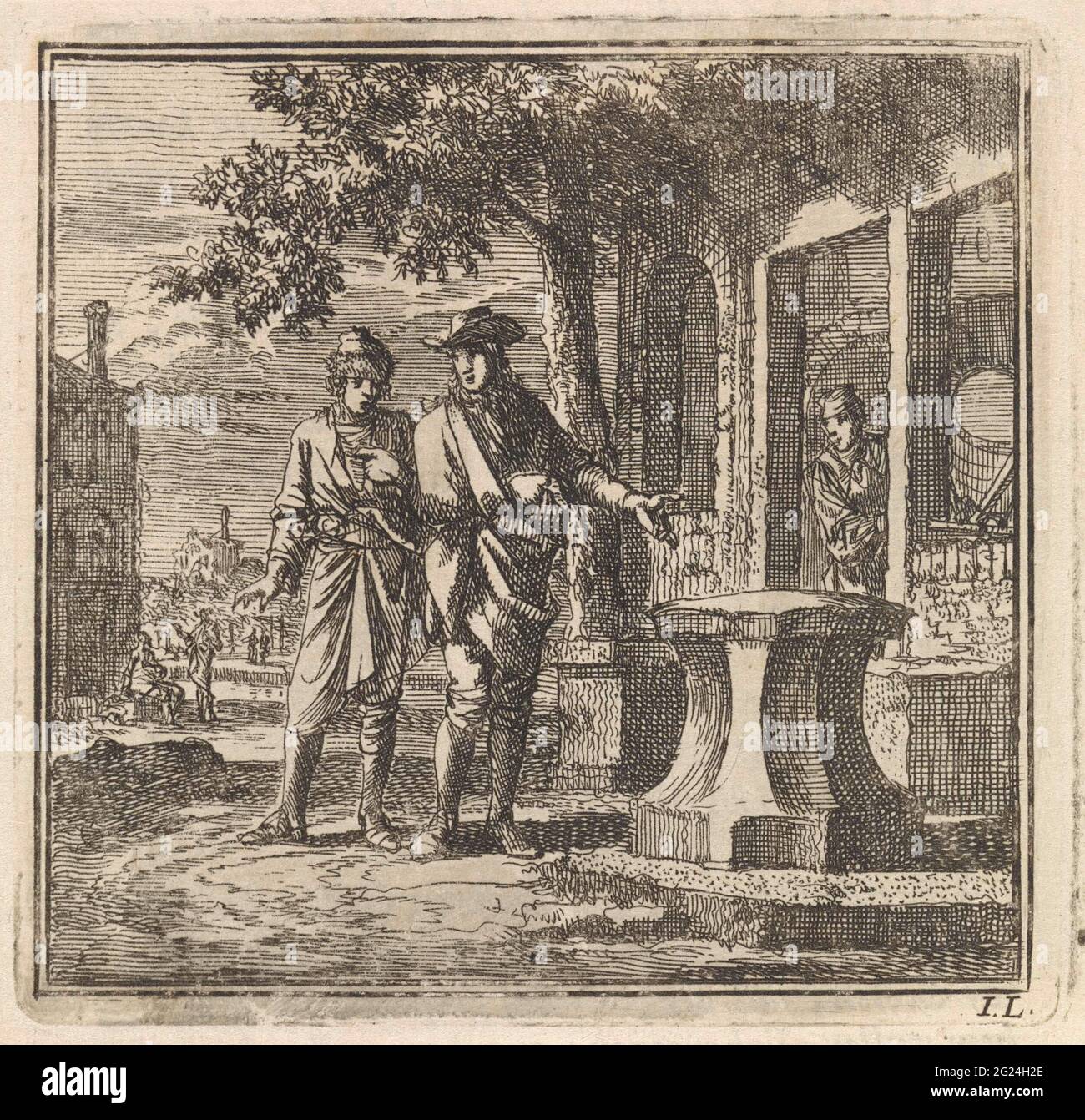 Two men with an anvil; The image Stock Photo - Alamy