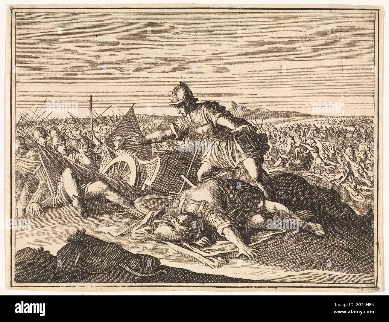 Death of Saul on the Mountains in Gilboa Stock Photo - Alamy