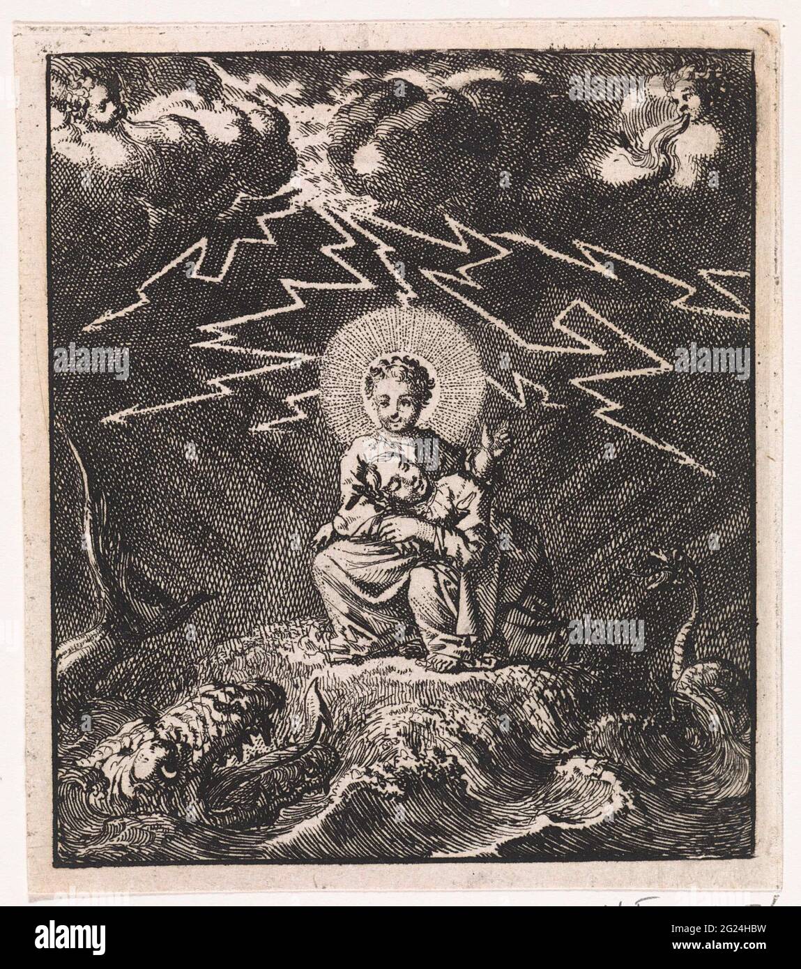 Personified soul sleeping on Christ 'shot during storm and storm; The ...