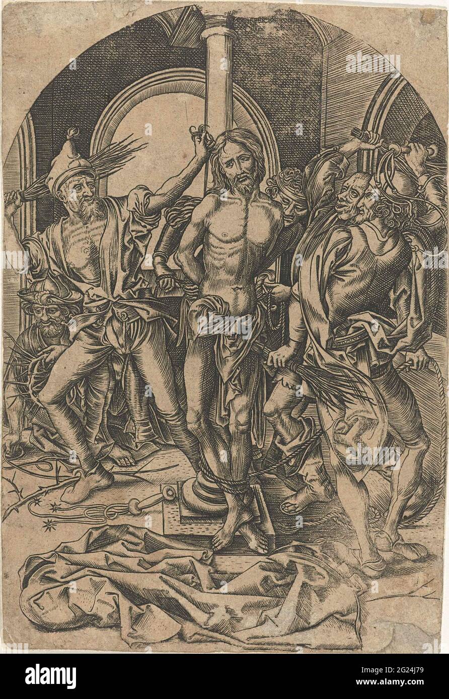 Christ tied to pillar hi-res stock photography and images - Alamy