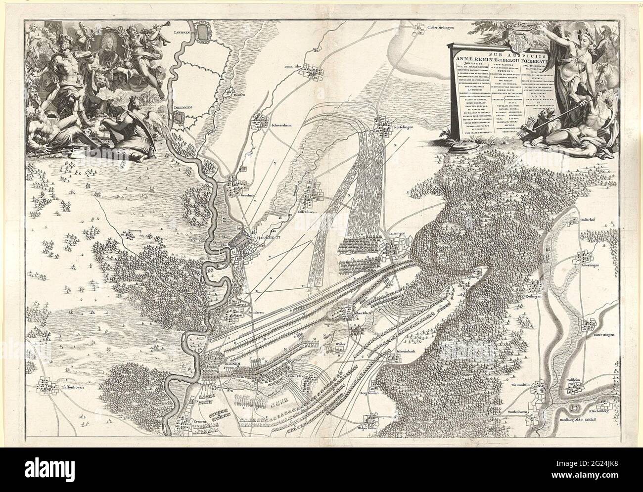 Battle of blenheim map hi-res stock photography and images - Alamy