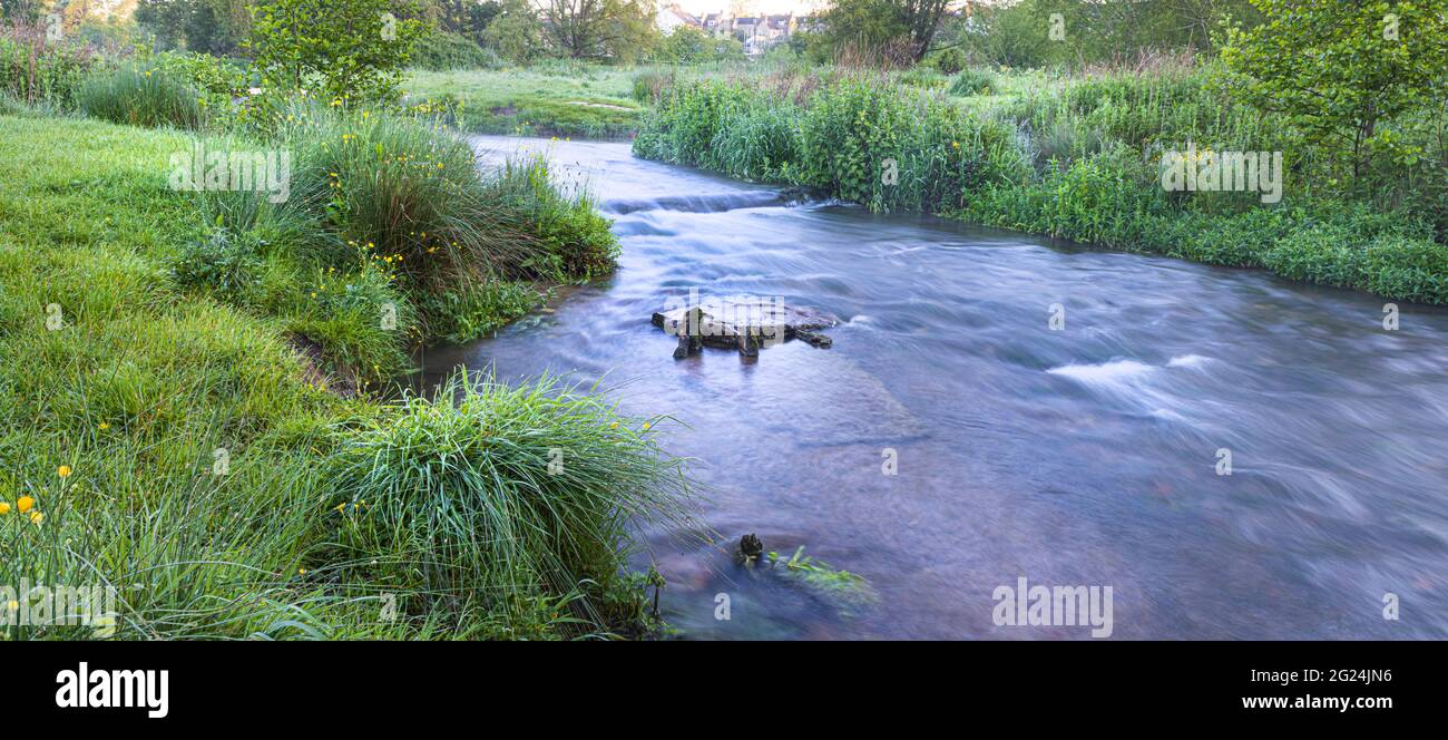 The River Avon at Daniels Well, Malmesbury, Wiltshire Stock Photo - Alamy