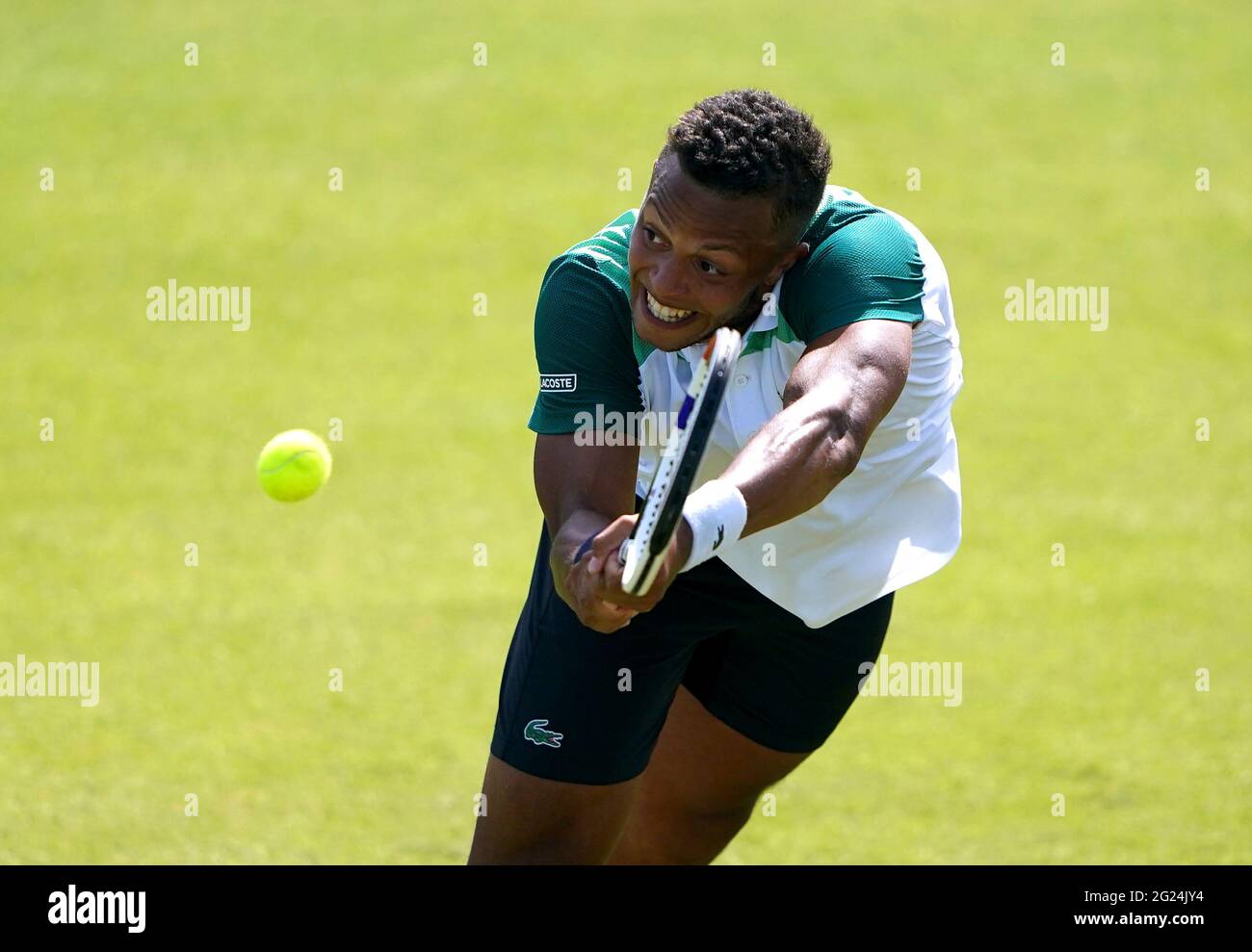 Great Britain's Jay Clarke in action against South Africa's Kevin ...