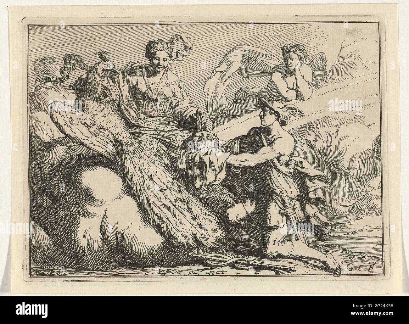 Juno and the peacock; History of Argus. The hundred-eyed giant Argus ...