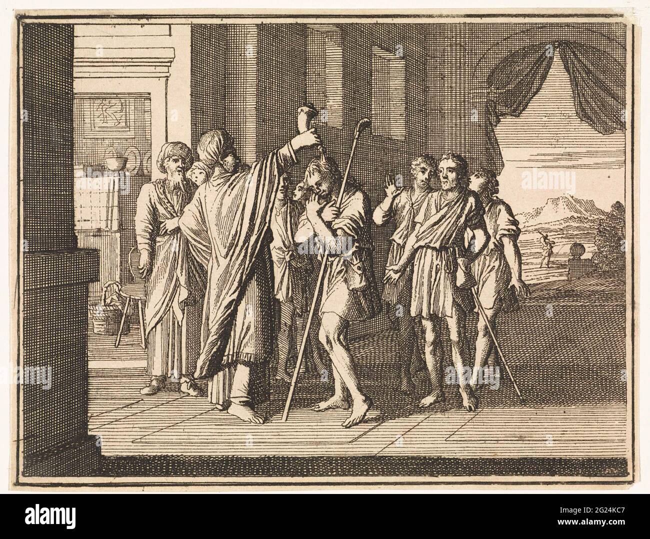 David anointed by Samuel to King Stock Photo - Alamy