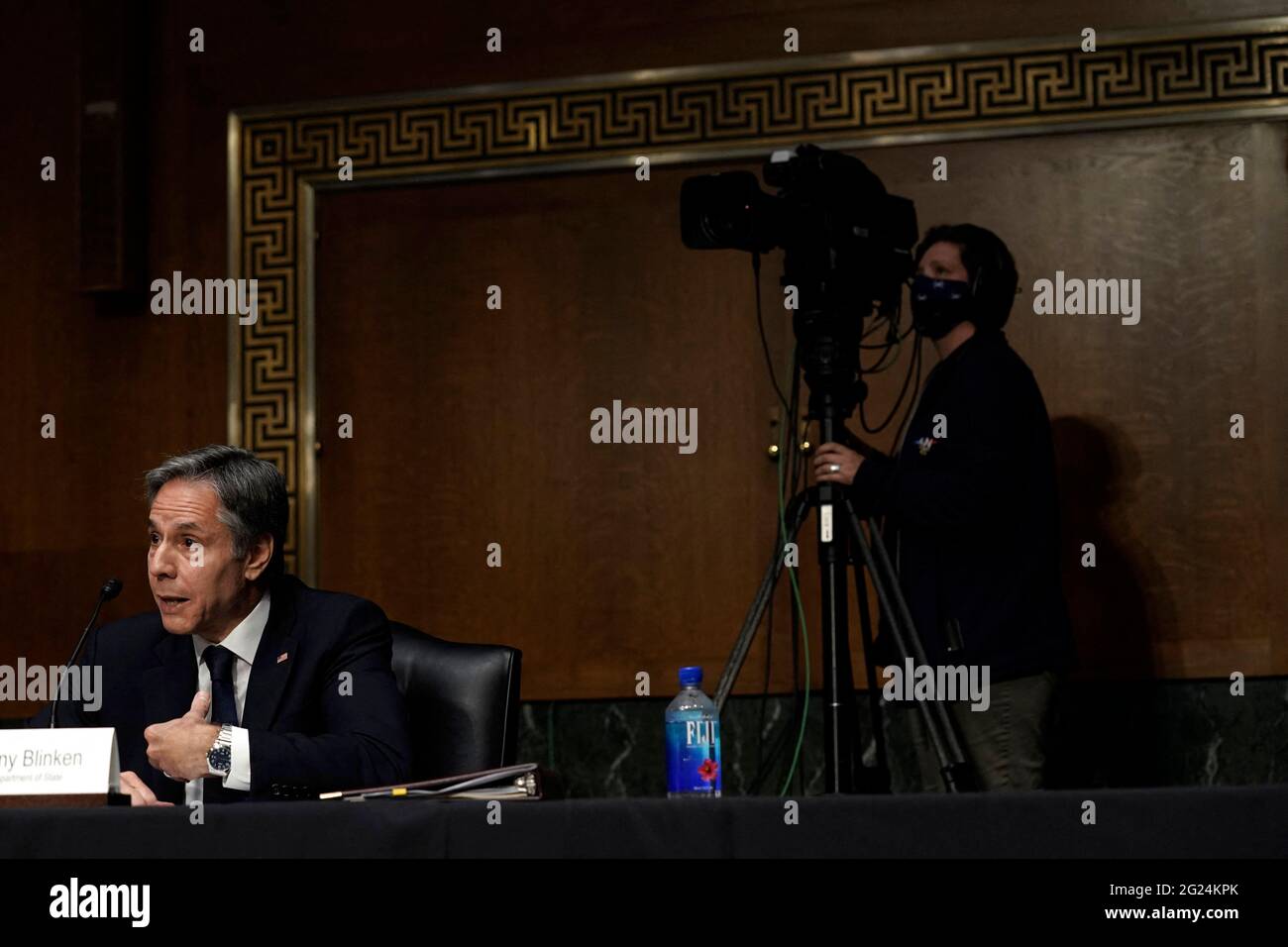 U.S. Secretary of State Antony Blinken testifies to a Senate ...