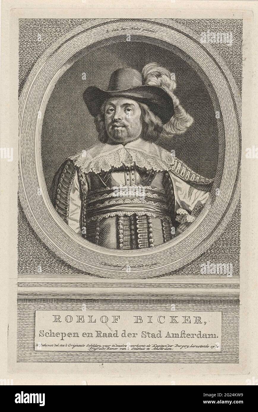 Portrait of Roelof Bicker. Portrait of Roelof Bicker, Ships and Council ...
