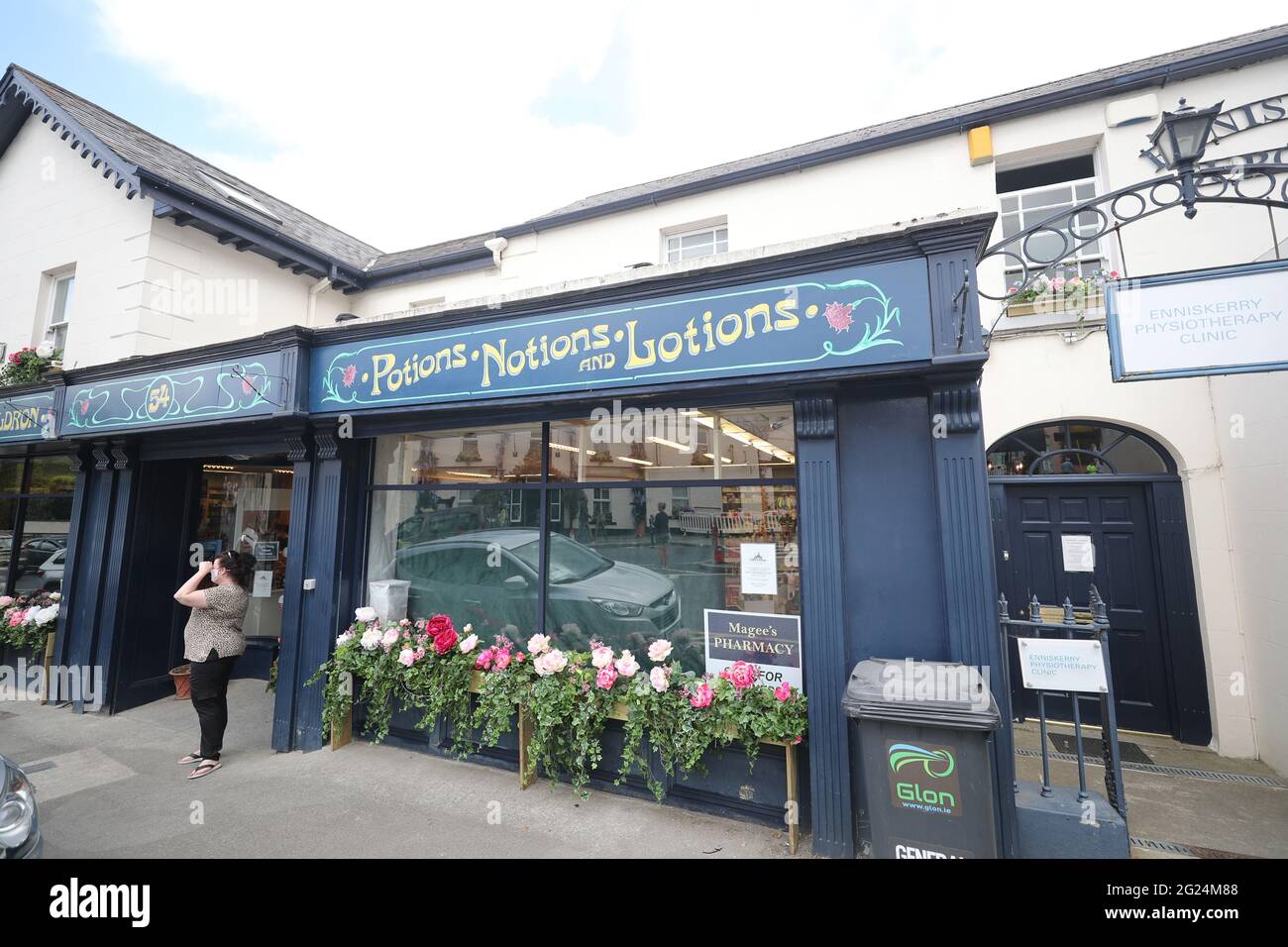 A shop in Enniskerry village in County Wicklow, Ireland, is transformed ...