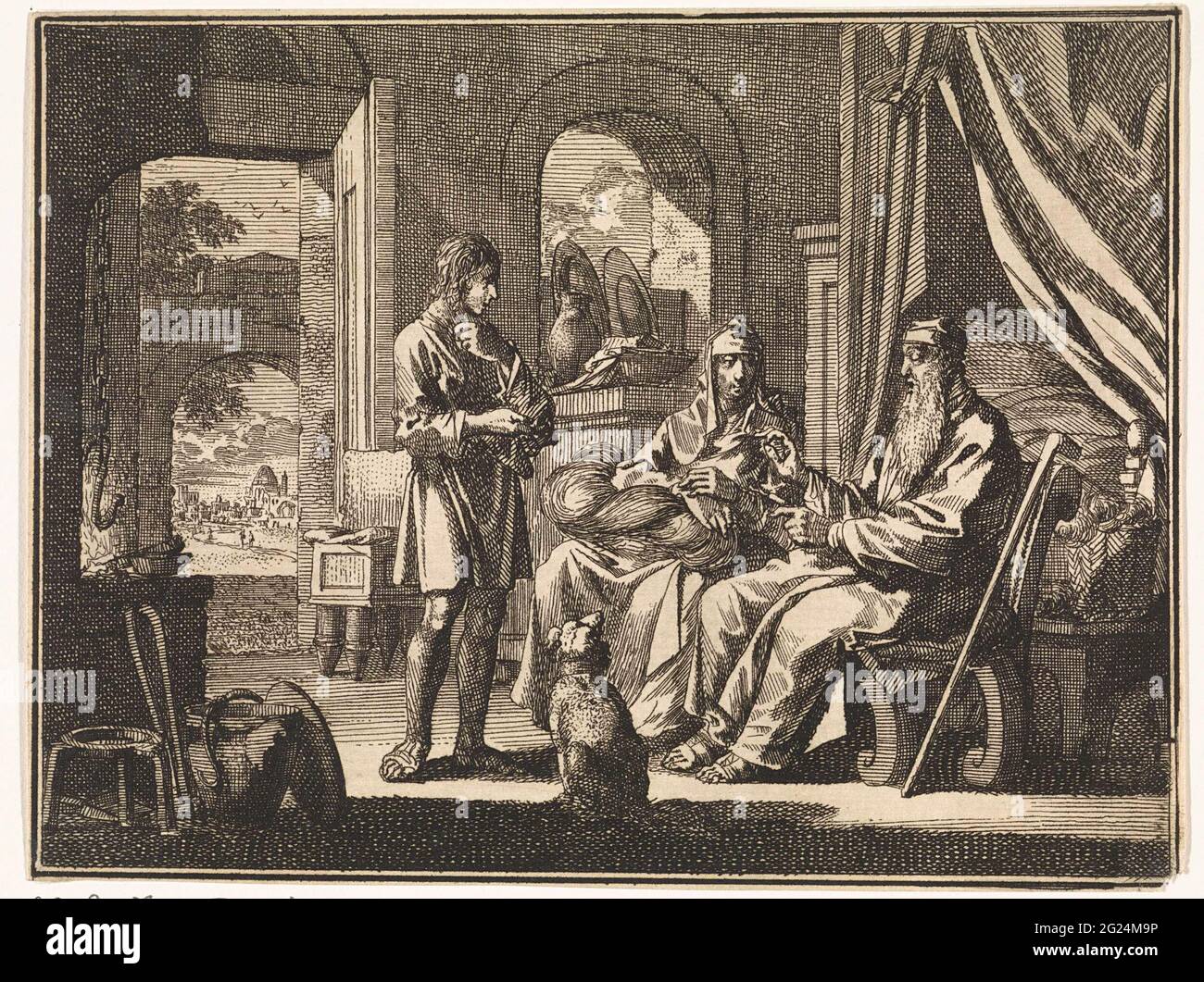 The old Tobias verman His son Stock Photo - Alamy