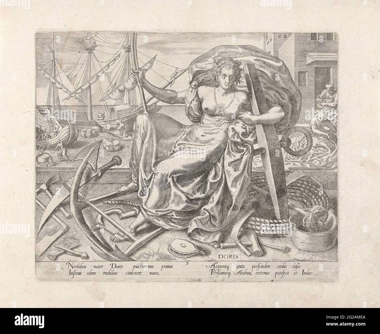 Shipping and trade; Doris; Human business activities. The Roman deity ...