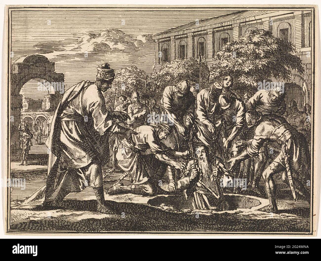 Jeremiah pulled out of the pit Stock Photo - Alamy