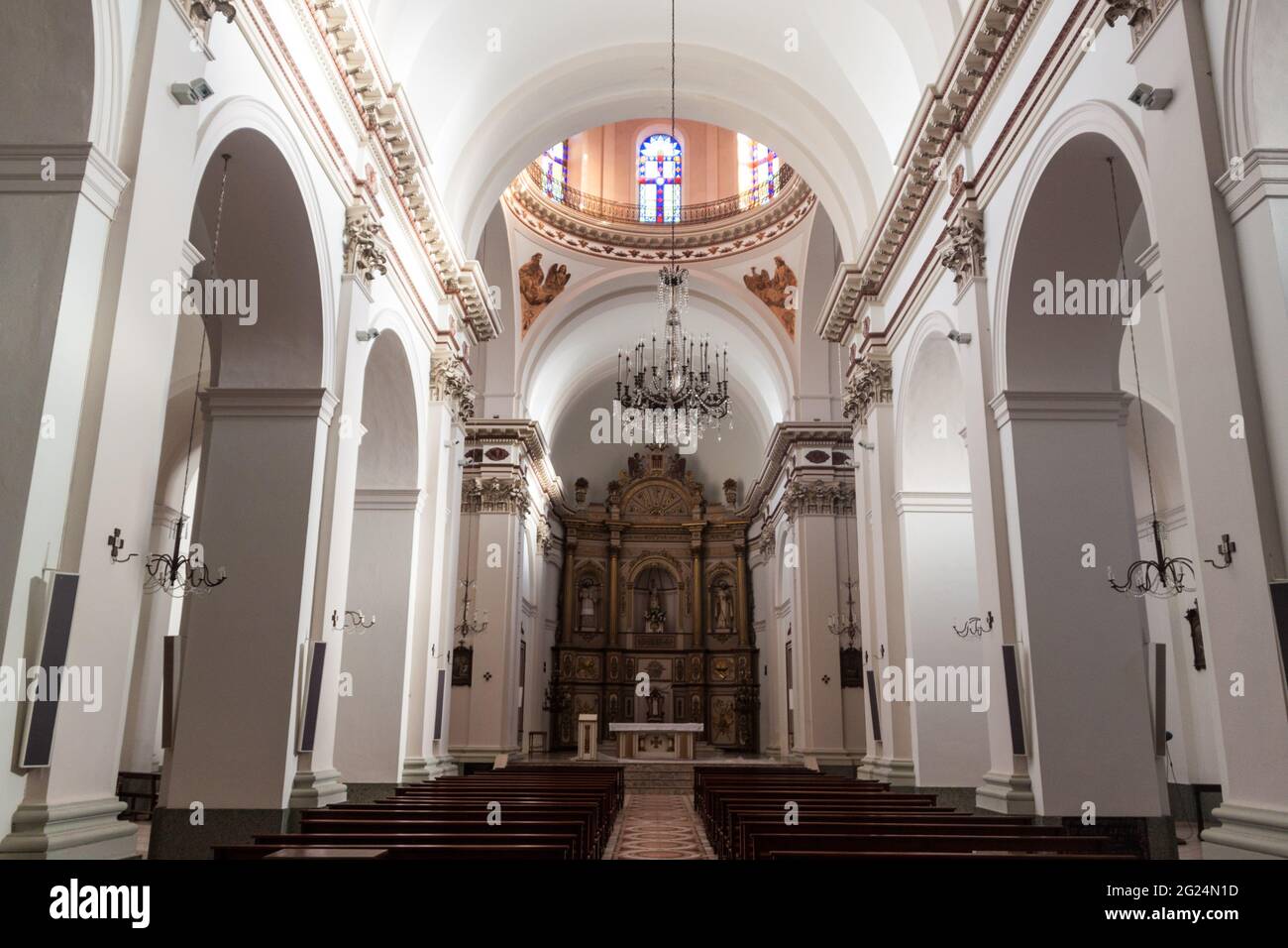 MERCEDES, URUGUAY: FEB 17, 2015: Interior of Cathedral of Our Lady of ...